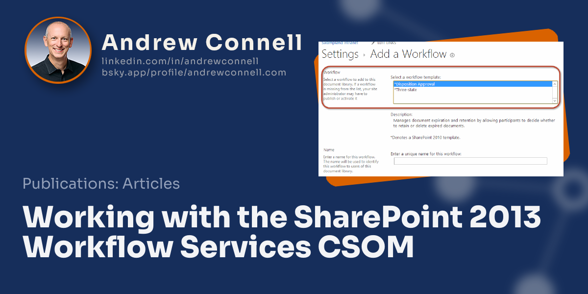 Working with the SharePoint 2013 Workflow Services CSOM